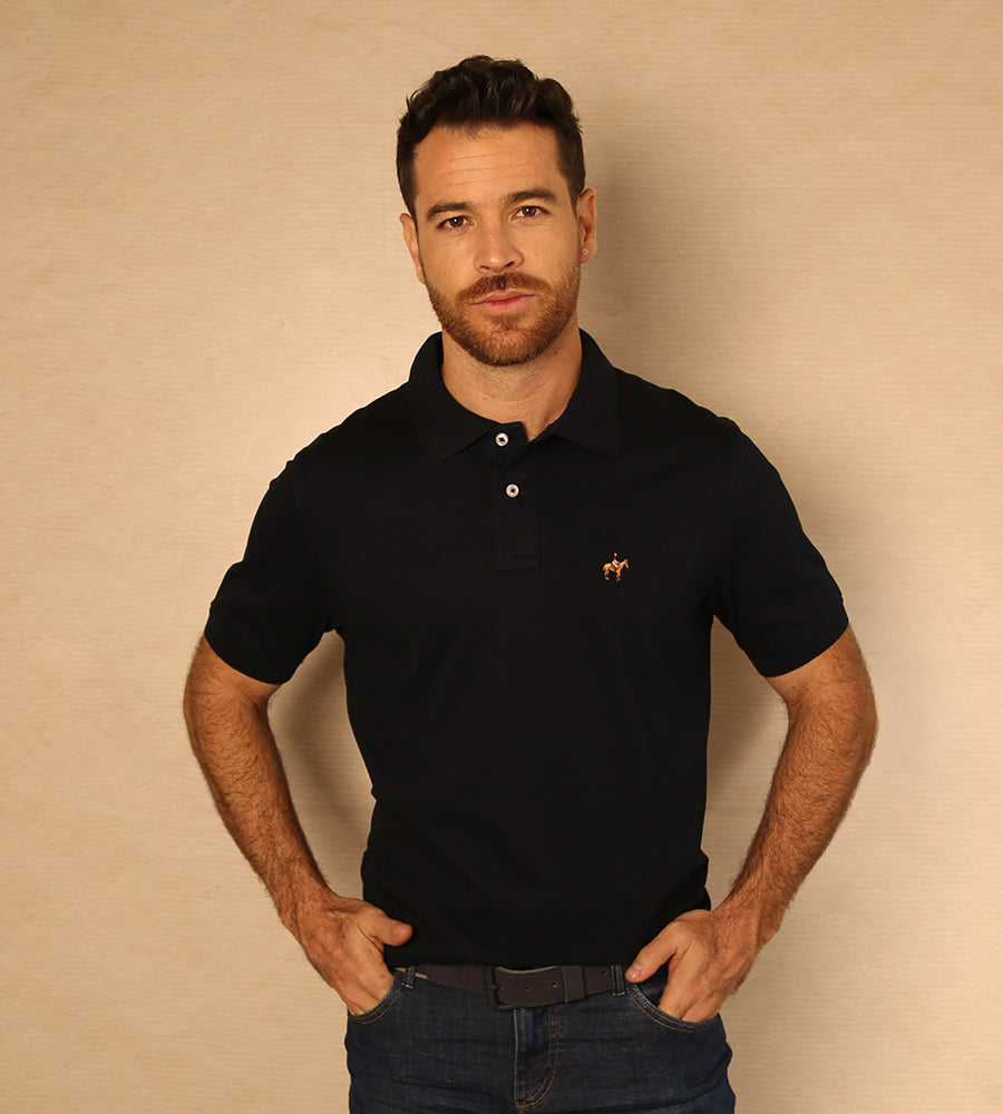 Polo Fondo Entero Azul Navy | Polo club Ecuador